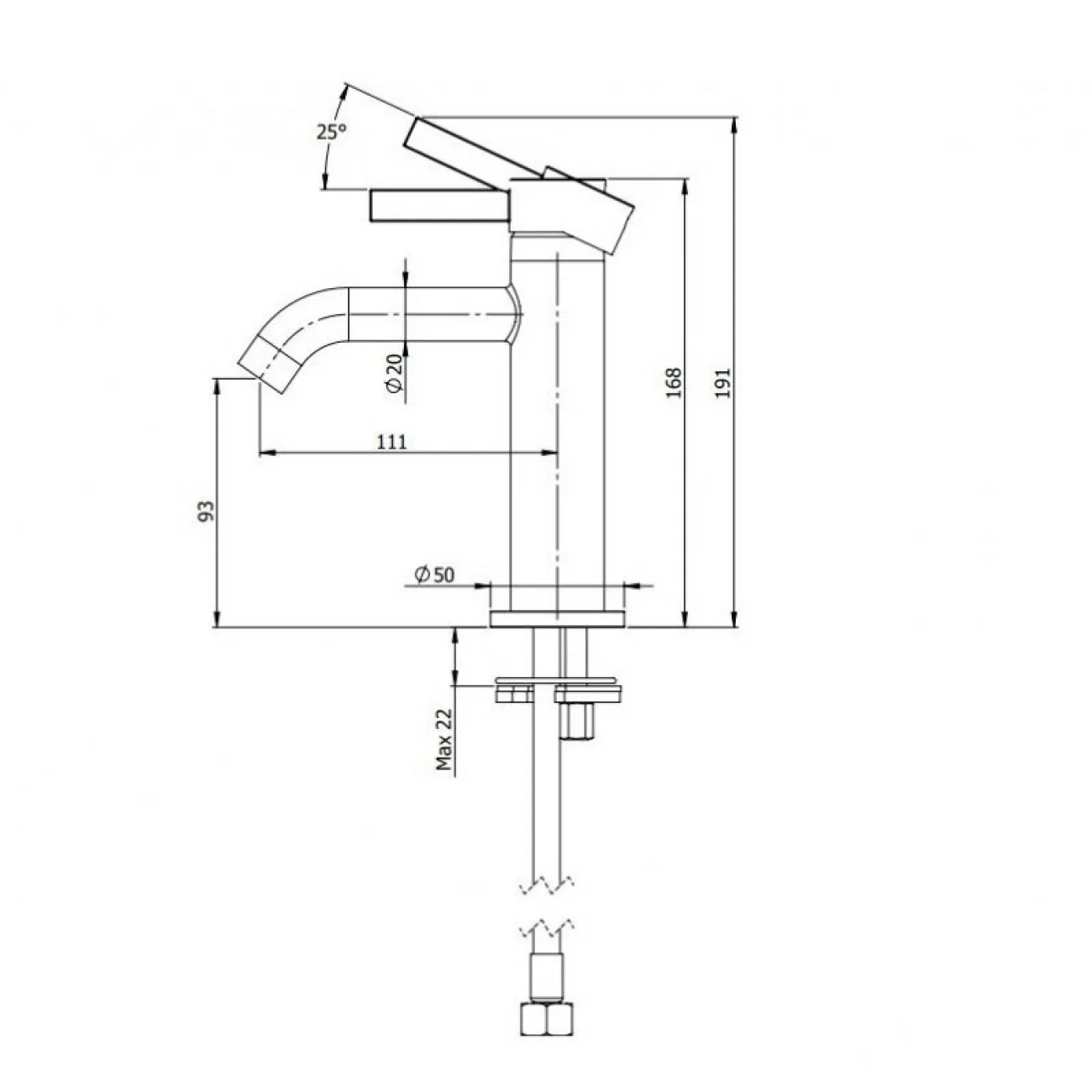 REMER METRICA INOX VISUAL SLAVINA ZA LAVABO