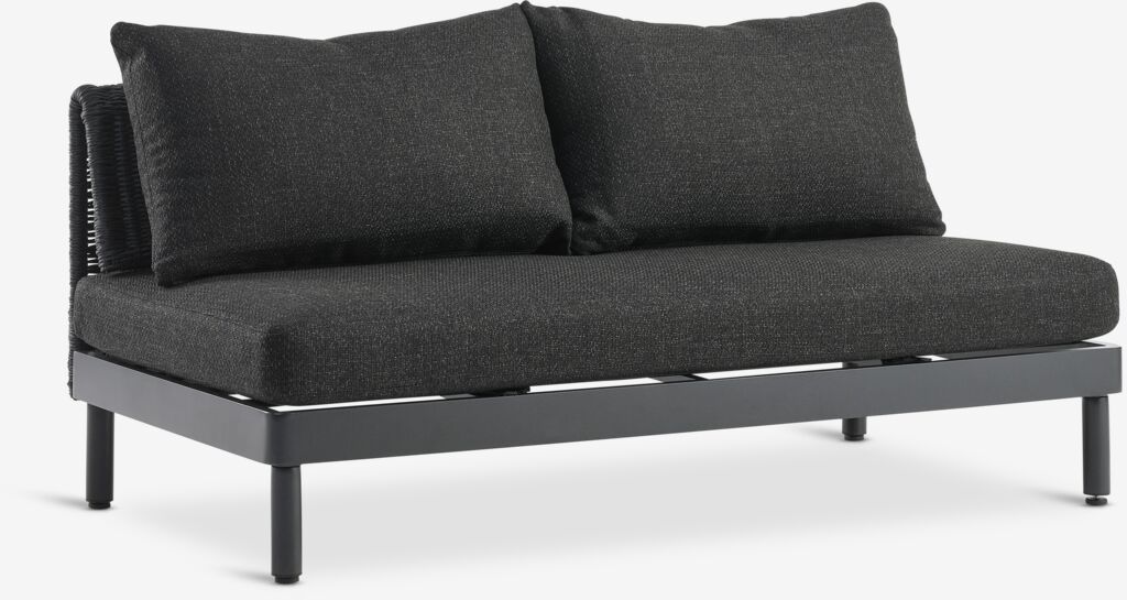 Lounge sofa VOSS 2 os. crna