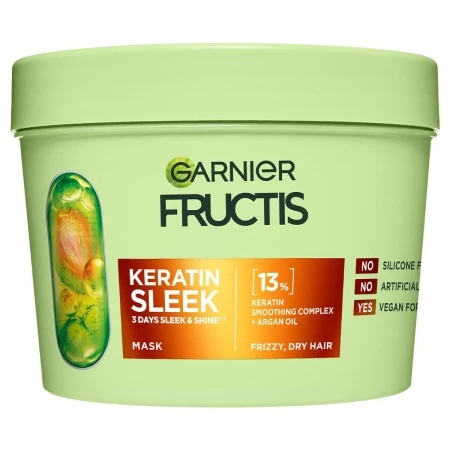 Garnier Fru keratin sleek maska 370ml ( 1100049253 )