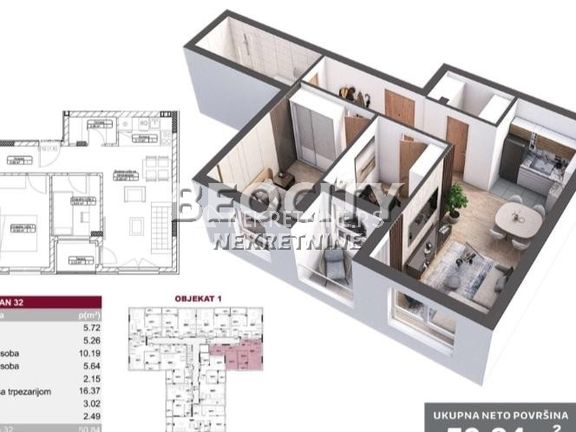 Novi Sad, Liman 4, , 2.0, 51m2, 124558EUR