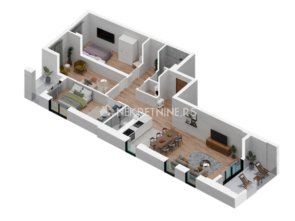 ČETVOROSOBAN STAN Sc 1.1 - ZONED PANONKA
