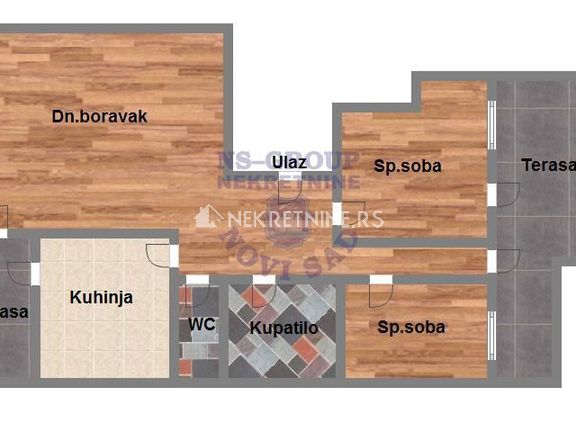 111m2 Trosoban stan u izgradnji, pun potencijala