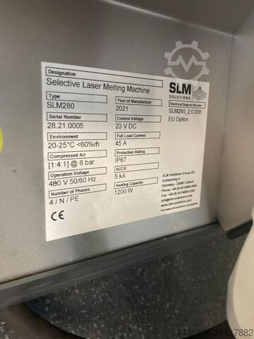 SLM Solution 280 2.0 2x400 W
SLM Solution 2.0 280