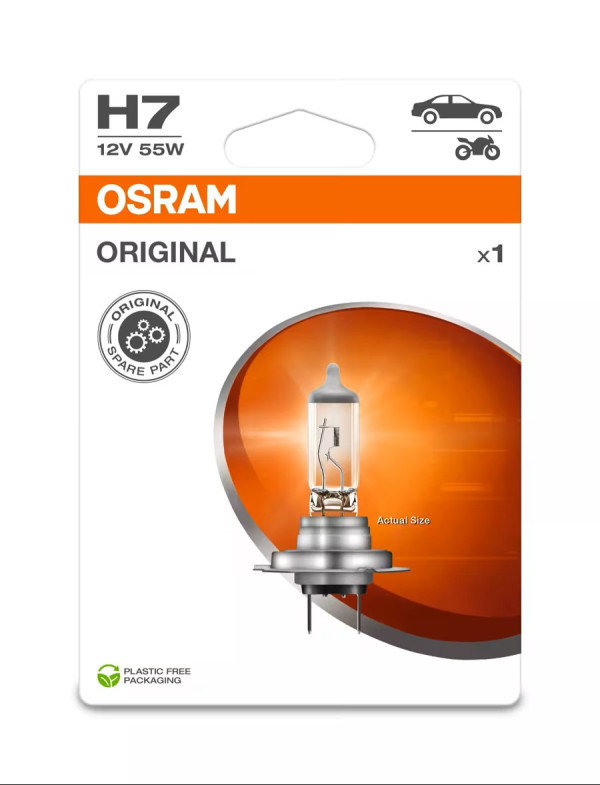 OSRAM ORIGINAL LINE H7 64210-1BL 55W 12V PX26D 4062172395014