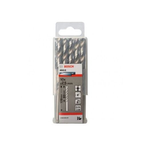 Bosch burgija za metal HSS-G, DIN 338 7,5 x 69 x 109 mm pakovanje od 10 komada