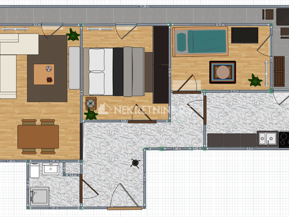 Kompletno renoviran trosoban stan, Grčka, Solun