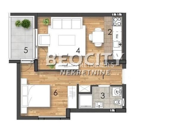 Novi Sad, Telep, Jerneja Kopitara, 2.0, 41m2, 117603EUR