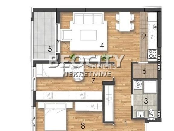 Novi Sad, Telep, Jerneja Kopitara, 3.0, 65m2, 177705EUR