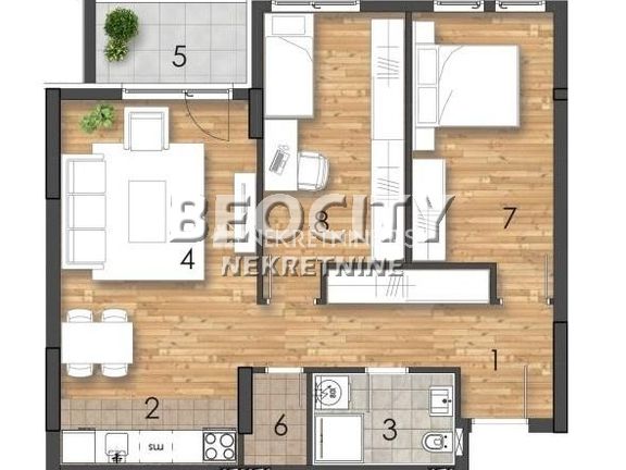 Novi Sad, Telep, Jerneja Kopitara, 3.0, 66m2, 182050EUR
