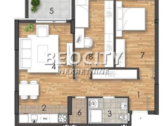 Novi Sad, Telep, Jerneja Kopitara, 3.0, 66m2, 182050EUR