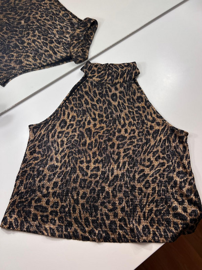 ZARA bluza leopard print