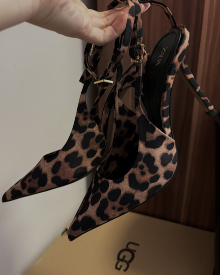 Zara leopard štikle 38