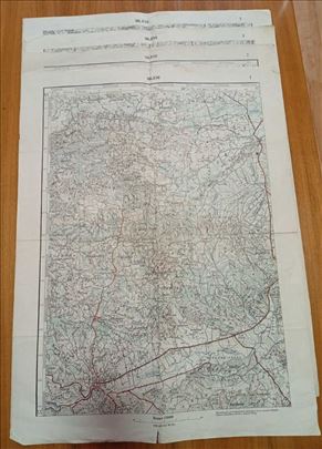 Topografske mape Valjeva, 1935. godina, 1:50000