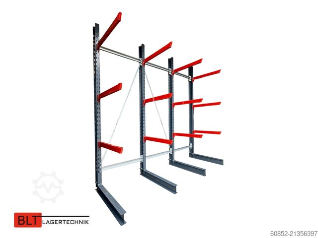 Konzolni stalak teške uslove rada stalak za duge robe
ca. 4 lfm. Kragarmregal H: 400cm ,Fuß +3 650 kg Belastung pro Arm , Langgutregal
