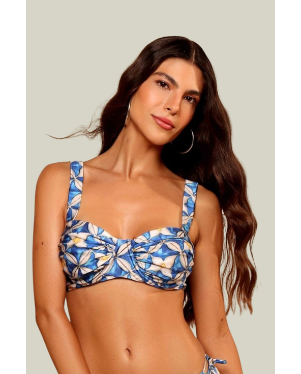 Top Azulejo Wide-Band-Draped