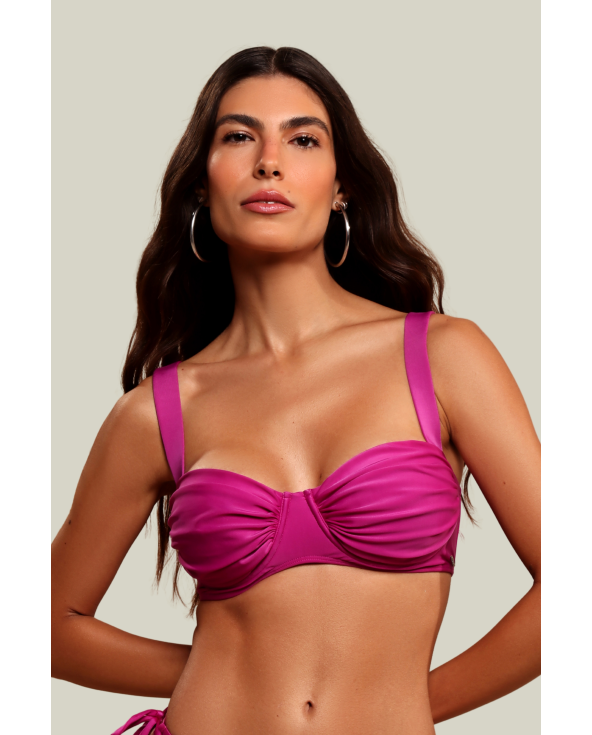 Top Rosa Wide-Band-Draped
