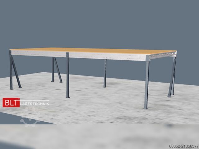 Skladišna platforma
5x10m Lagerbühne , Belastung : 500kg/qm Unterkante: 2,5m , ca. 50qm Systembühne