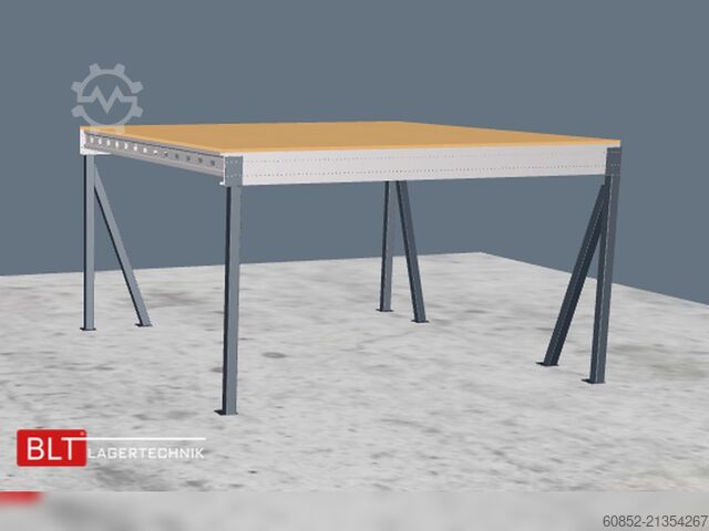 Skladišna platforma
5x5m Lagerbühne , Belastung : 500kg/qm Unterkante: 2,5m , ca. 25qm Systembühne