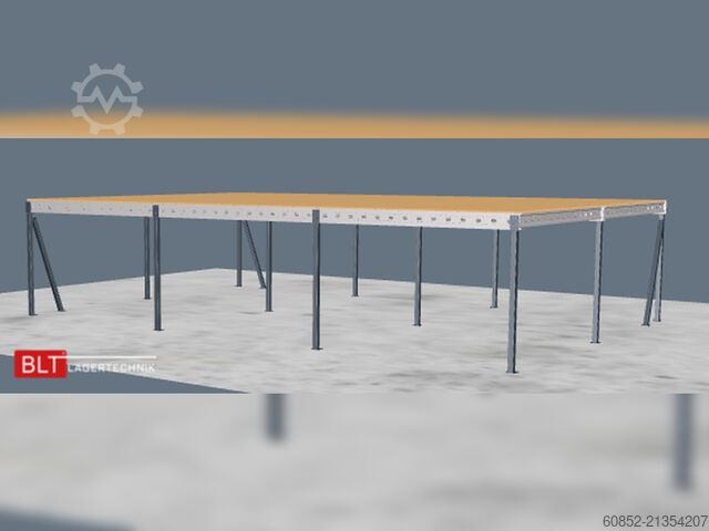 Skladišna platforma
10x15m Lagerbühne , Belastung : 500kg/qm Unterkante: 3,0m , ca. 150qm Systembühne