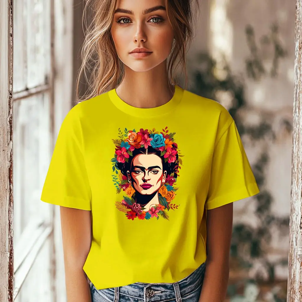 Camiseta Majica sa štampanim printom Cam 394, Ženska, Žuta