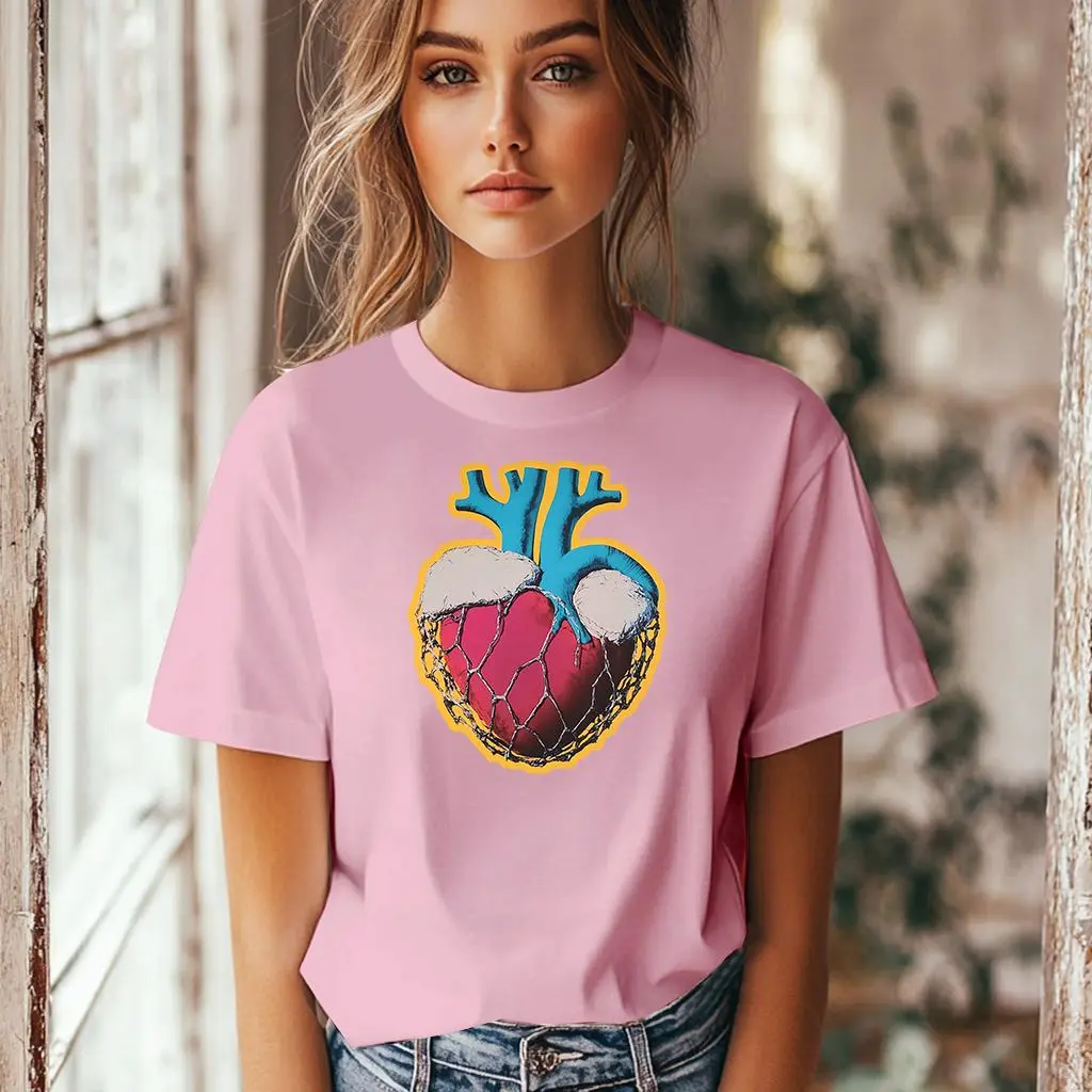 Camiseta Majica sa štampanim printom Cam 860, Ženska, Roze