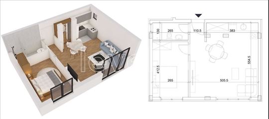 Stan,Petrovaradin,Alibegovac,kv: 41.00, € 85000