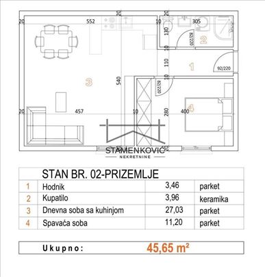 Dvosoban stan u izgradnji na Adicama! ID#6118