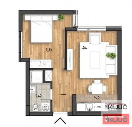 Telep, 37m2, Dvosoban sa pdv, Renomiran investitor