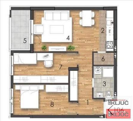 Telep, 65m2, Trosoban sa pdv, Renomiran investitor