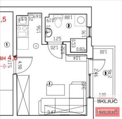 Sremska Kamenica, 20m2, Garsonjera brzo useljiva