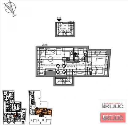 Centar-peŠaČka Zona, 59m2, Dvosoban sa pdv