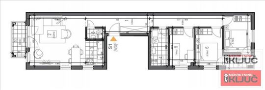 VeterniČka Rampa, 84m2, Troiposoban sa pdv