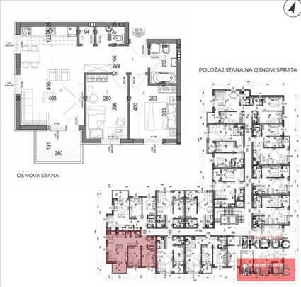Somborski Bulevar, 63m2, Trosoban sa pdv,cena za g