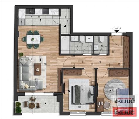 Somborski Bulevar, 70m2, Trosoban sa pdv