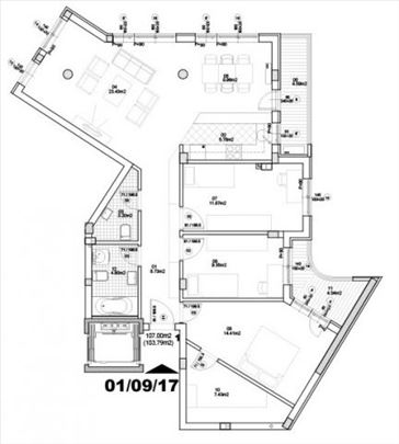 Socijalno, 104 m2, Četvorosoban sa Pdv, Nov, Uselj