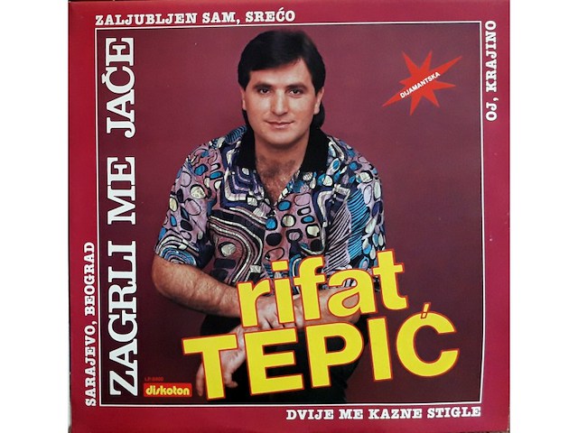 LP folk: RIFAT TEPIĆ - ZAGRLI ME JAČE (1990) NOVA !!!