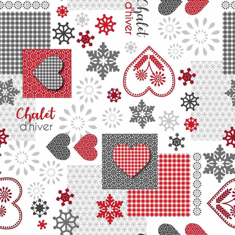 MUŠEMA 1.4X20M 8219/1 BELA PODLOGA SA CRVENIM I SIVIM SRCIMA