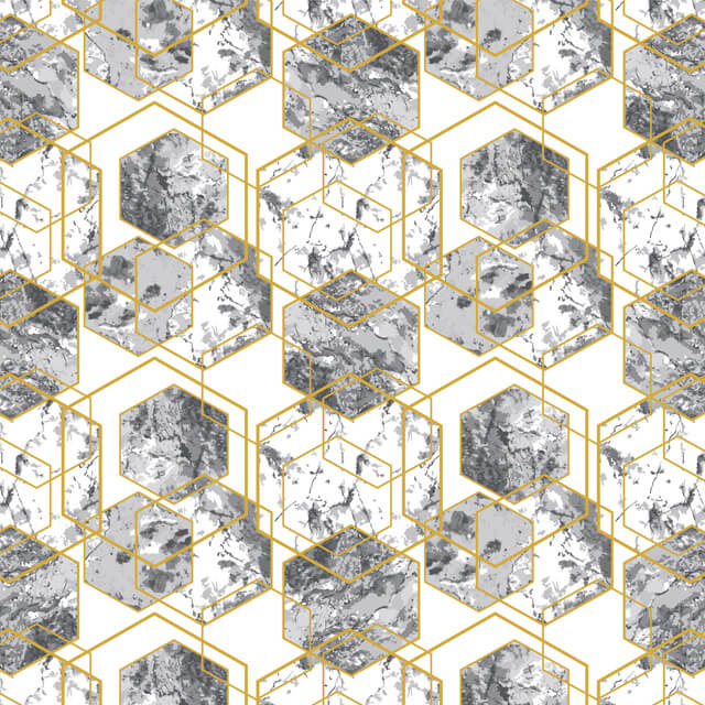 MUŠEMA 1.4X20M 1157/1 ŽUTO ZLATNA SA SIVIM HEKSAGONOM