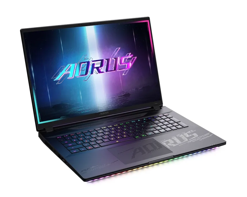 GIGABYTE AORUS MASTER 18 BZH 18 inch QHD+ 240Hz 1200nits Core Ultra 9 275HX 64GB 2TB SSD GeForce RTX 5090 24GB RGB Backlit Win11Pro gaming laptop