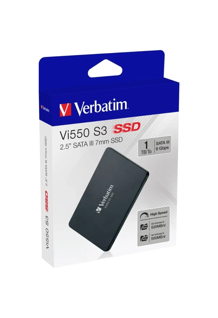SSD 2.5" SATA Verbatim Vi550 S3 1TB 520MB/s 500MB/s