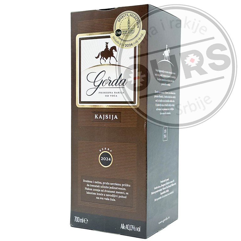 Gorda rakija Kajsija Box 0,7L
