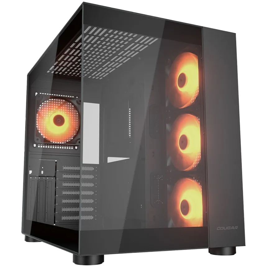 COUGAR FV150 RGB PC Case, Mid tower, Black