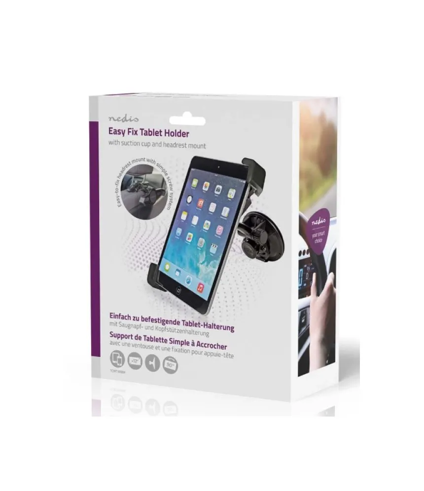 TCMT300BK Podesivi nosac za tablet u automobilu, max 12inca, za prozor i naslon za glavu u vozilu