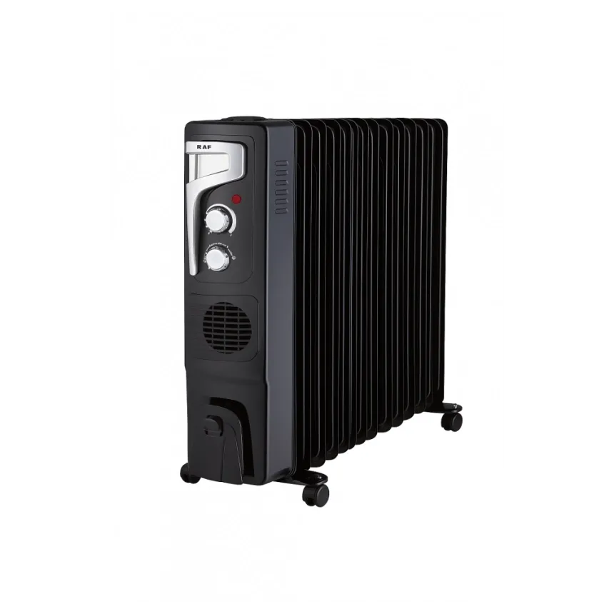 RAF R.1329B ULJNI RADIJATOR SA VENTILATOROM 13 REBARA CRNI 2900W