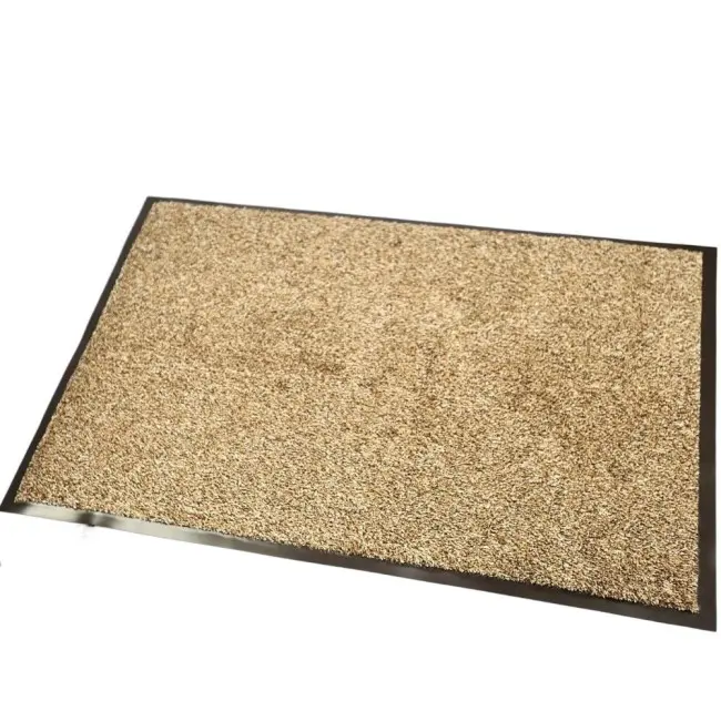Otirač eco-dry bež 60x120cm guma po obodu