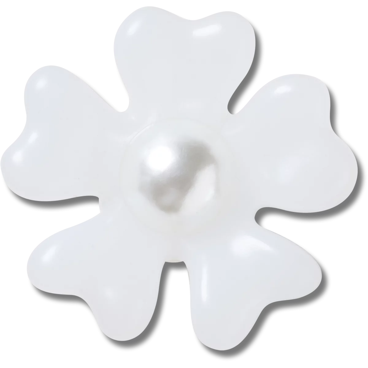 Tiny White Matte Pearl Flower