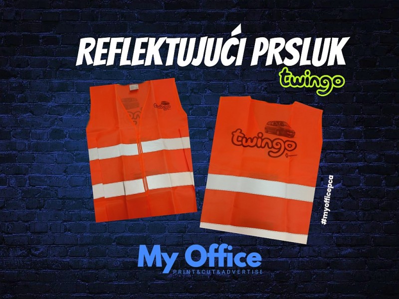 Twingo sigurnosni reflektujući prsluk,sniženo!