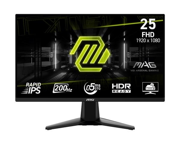 Monitor 25 MSI MAG 255F E20 IPS FHD 0,5m 200Hz 2xHDMI, DP