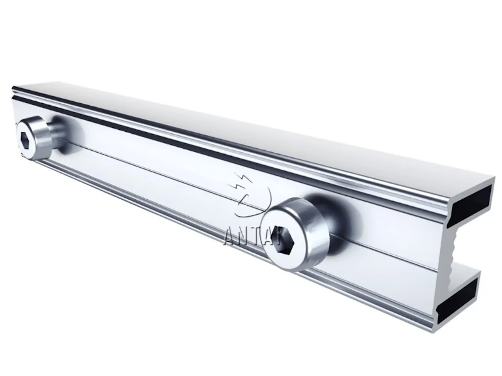 Konstrukcije za SE ANTAI za trapezni lim H45, mini rail, 400mm, set za 6 panela, univerzalne klampe