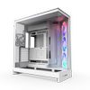 NZXT H9 Flow RGB, Dual-Chamber Mid-Tower ATX Case, no PSU, tempered glass panoramic view, ATX support, 1x F420 RGB Core Fan front / 1x F120Q rear, black (CM-H92FB-R1)